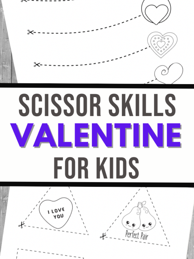 Valentine Cutting Worksheets - 3 Boys and a Dog