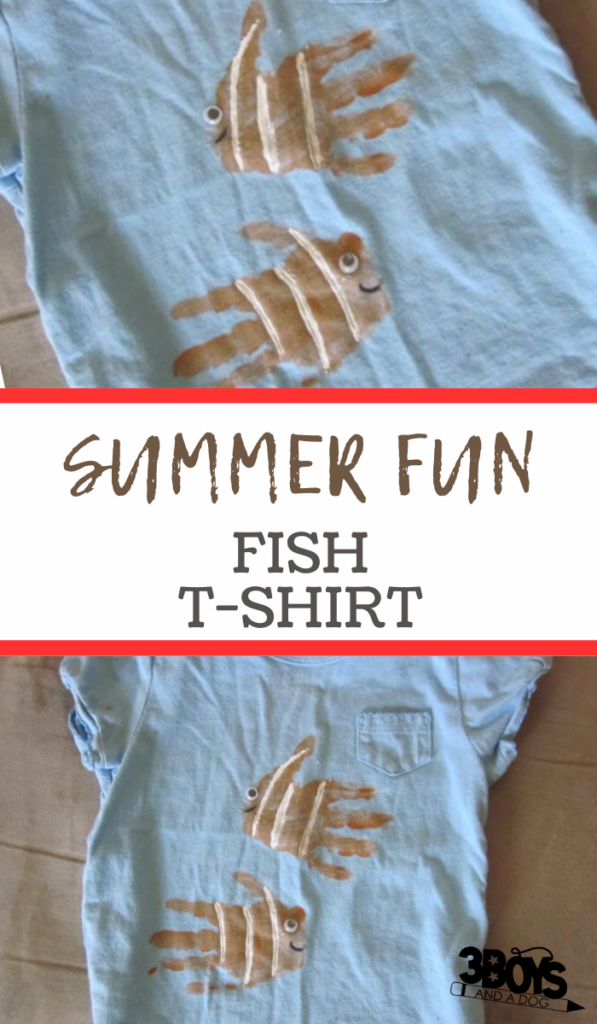 Fish Handprint Shirt Craft