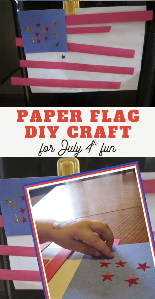 Super Simple Flag Craft for Fourth of July - Preschool & Toddler Crafts