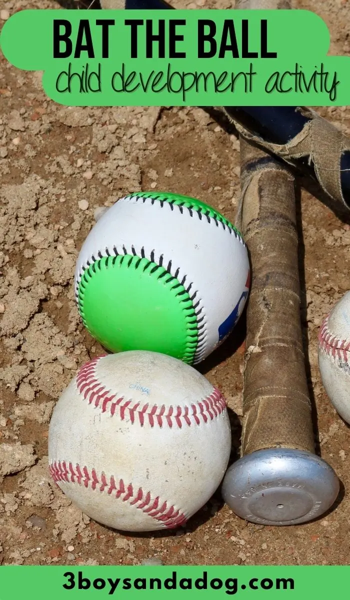 Bat The Ball Child Development Activity - 3 Boys and a Dog