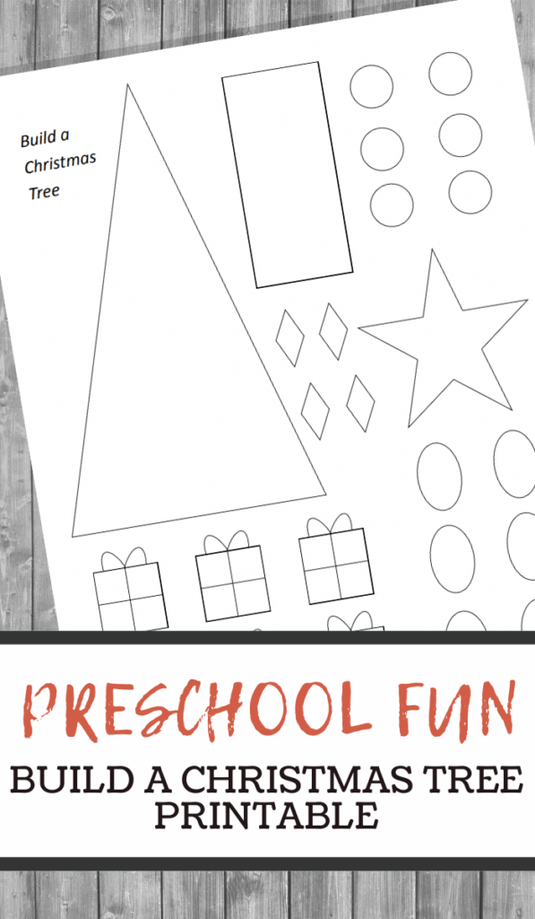 Christmas Tree Shapes Activity + Free Printable Craft
