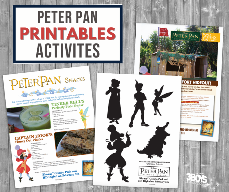 Peter Pan Family Printable Activities