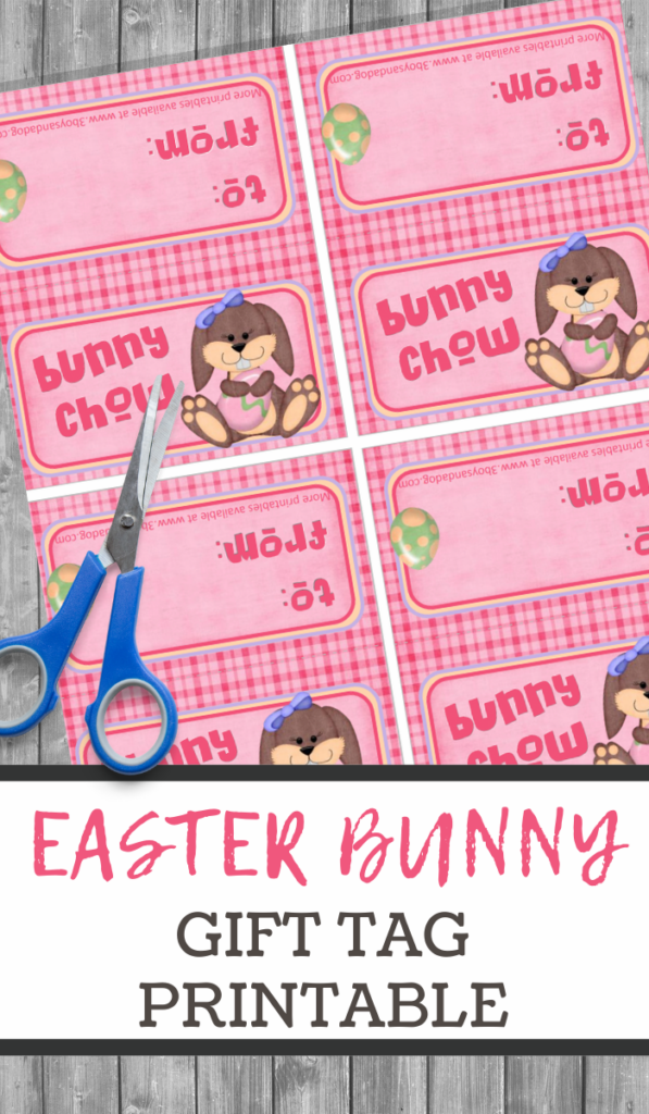 Bunny Easter Gift Tags