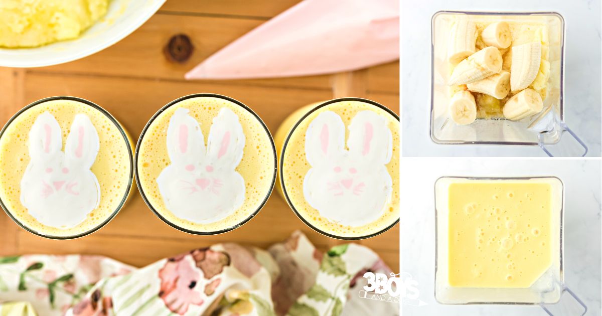 Easter Bunny Pineapple Smoothies