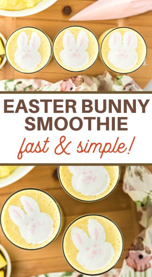 Easter Bunny Pineapple Smoothies