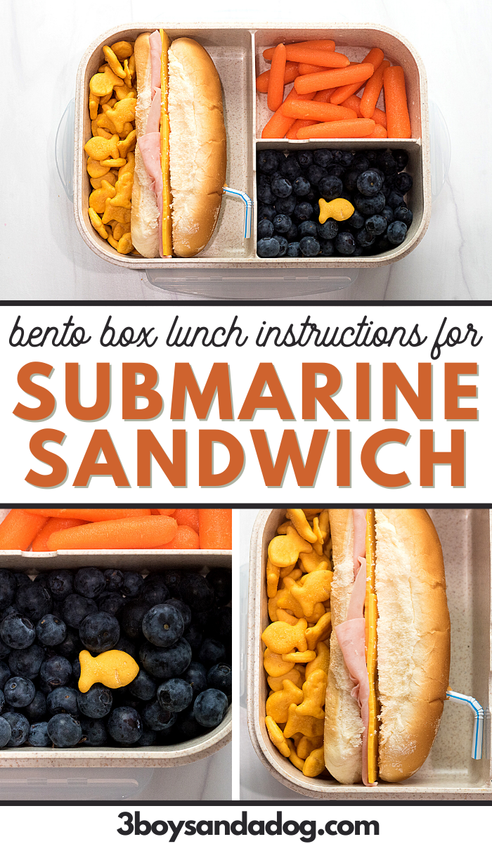 Submarine Bento Lunch Idea - 3 Boys and a Dog