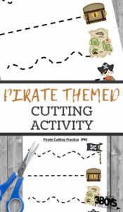 Pirate Cutting Activity for Preschool - 3 Boys and a Dog