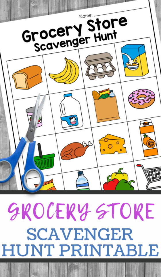 Grocery Store Scavenger Hunt