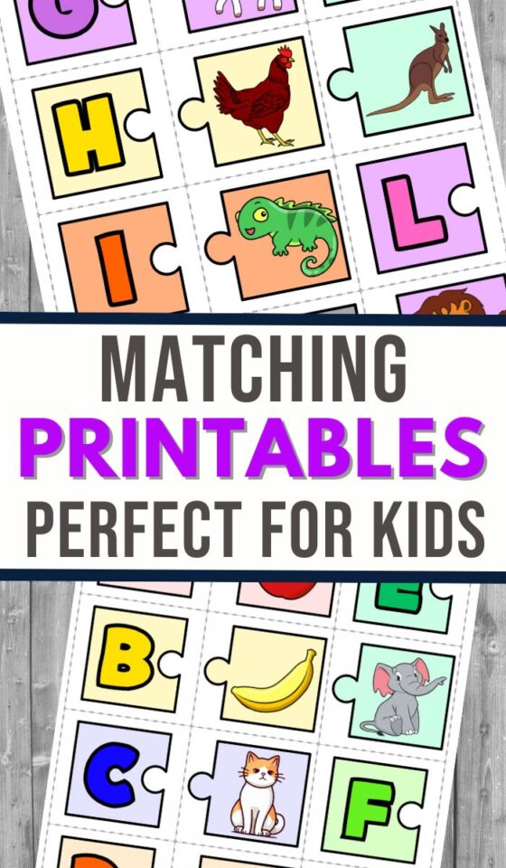 Letter Matching Activity for a Preschooler
