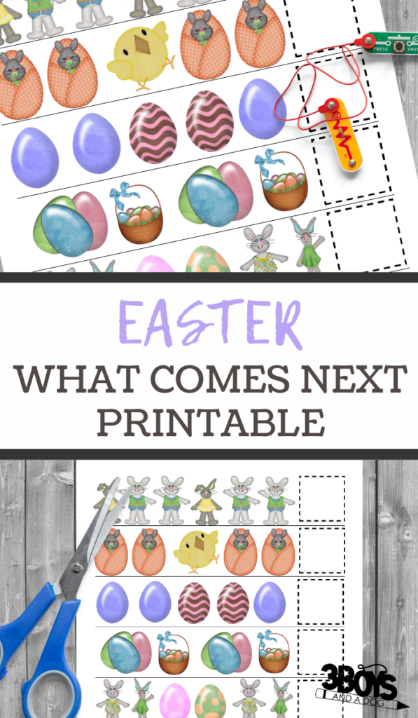 Printable Easter Worksheets: Patterns - What Comes Next?