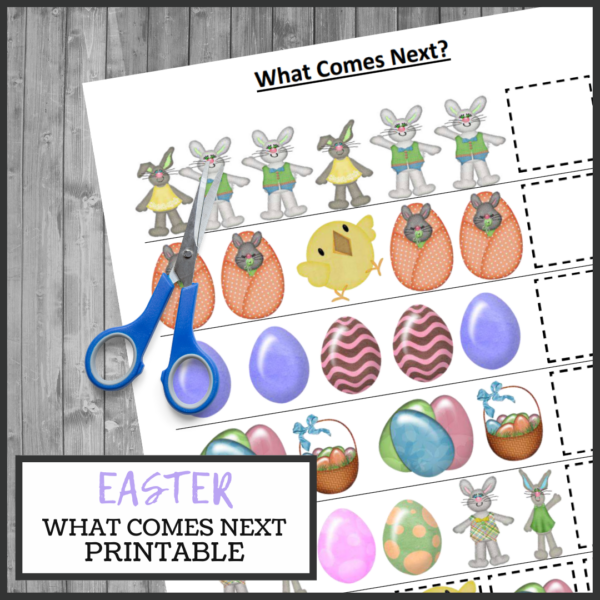 Printable Easter Worksheets: Patterns - What Comes Next?