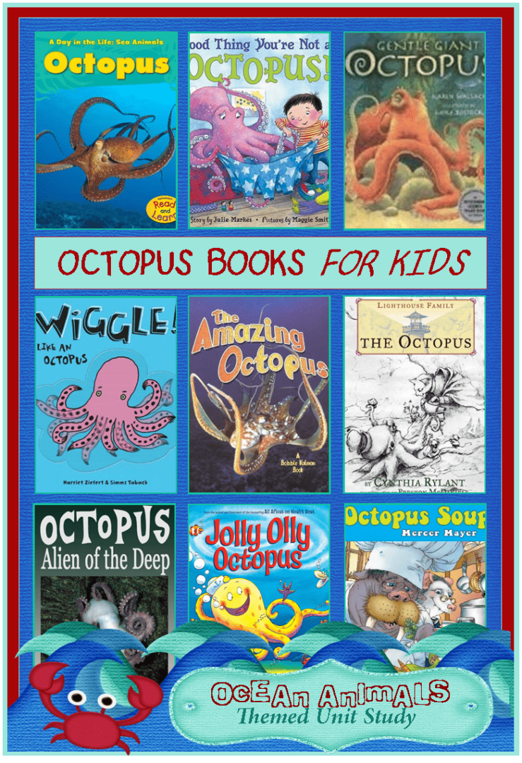 Octopus Books for Kids {Ocean Animals Unit Study}