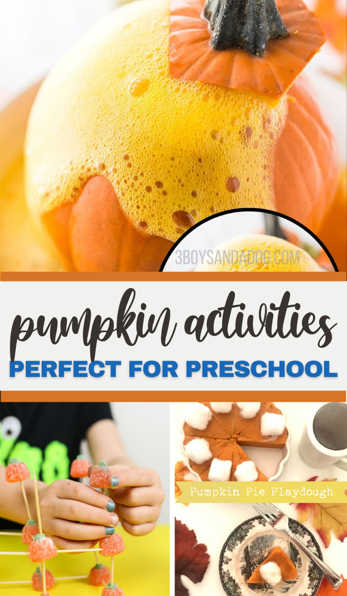 Pumpkin Fall Activities for Preschoolers