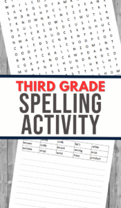 Third Grade Spelling Curriculum: Week Six