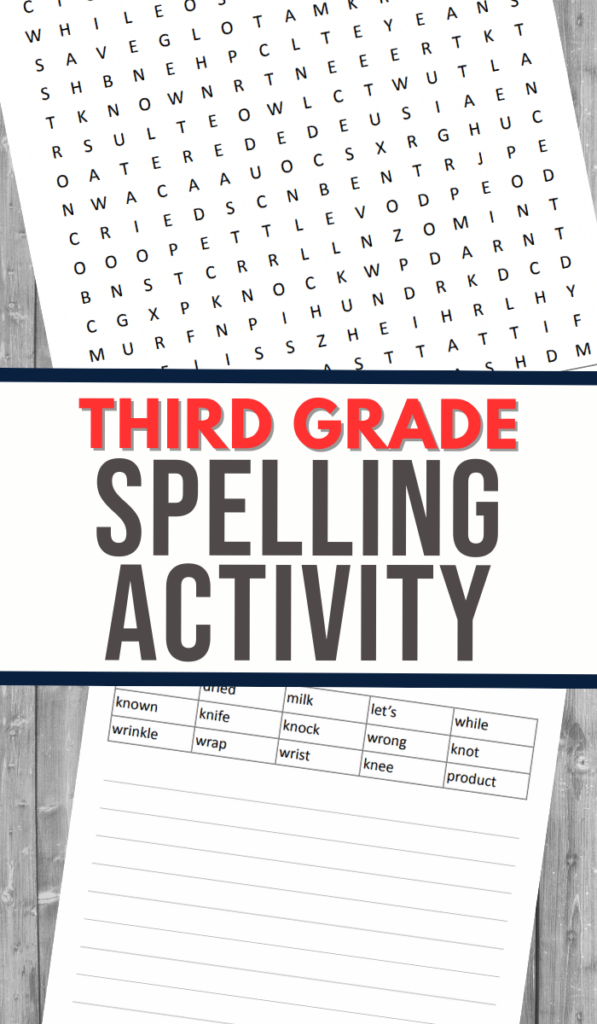 Third Grade Spelling Curriculum: Week Six