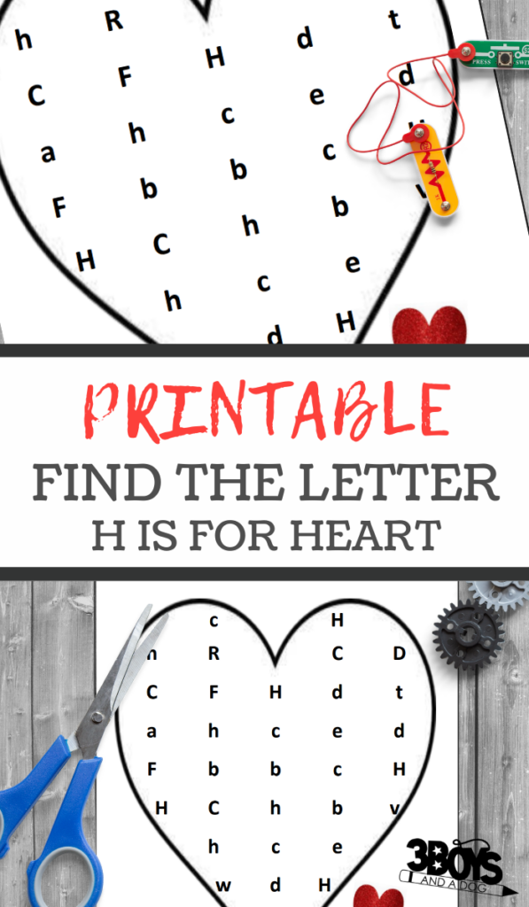 Find the Letter: H is for Hearts