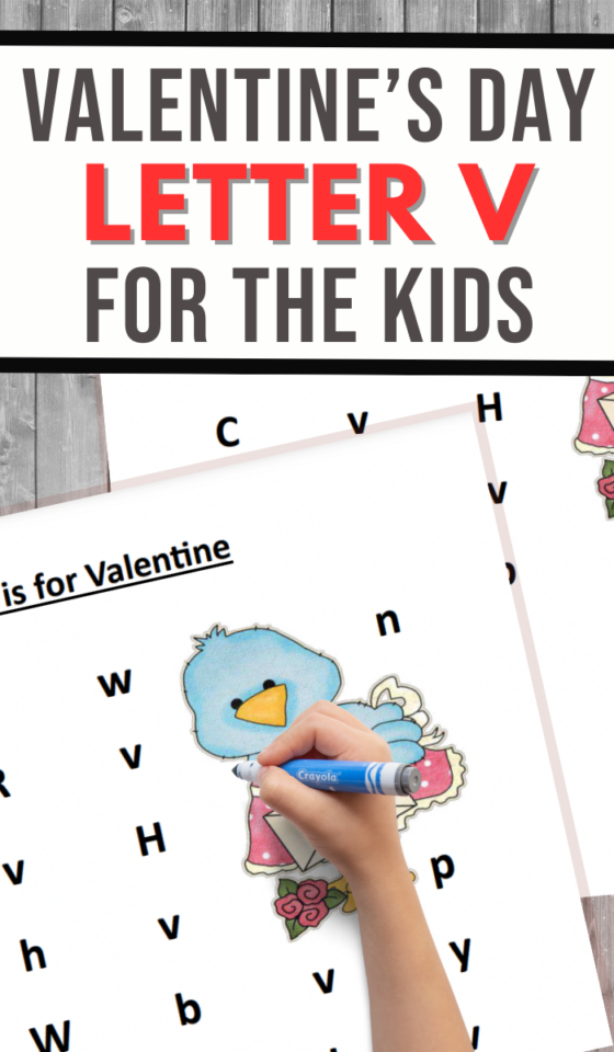 Find the Letter Printables: V is for Valentine