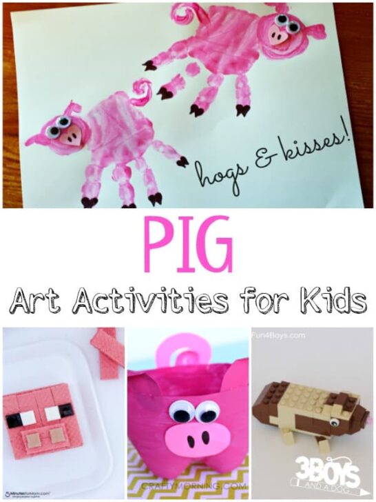 Pig Art Activities - 3 Boys and a Dog