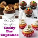 Scrumptious Candy Bar Cupcakes - 3 Boys and a Dog