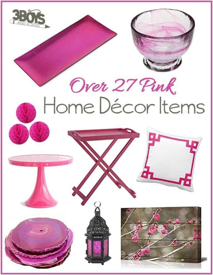Pink Home Decor Accent Pieces