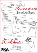 Connecticut State Fact File Worksheets