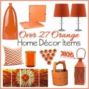 Orange Home Decor Accent Pieces