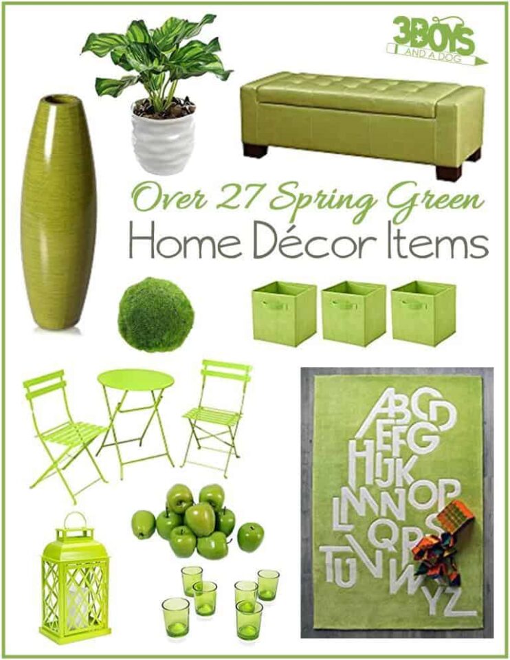 Over 27 Spring Green Home Decor Accent Pieces