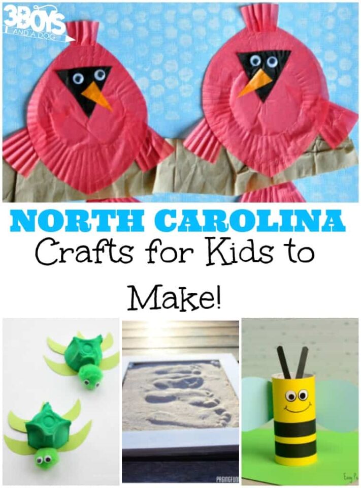 North Carolina Crafts for Kids - 3 Boys and a Dog
