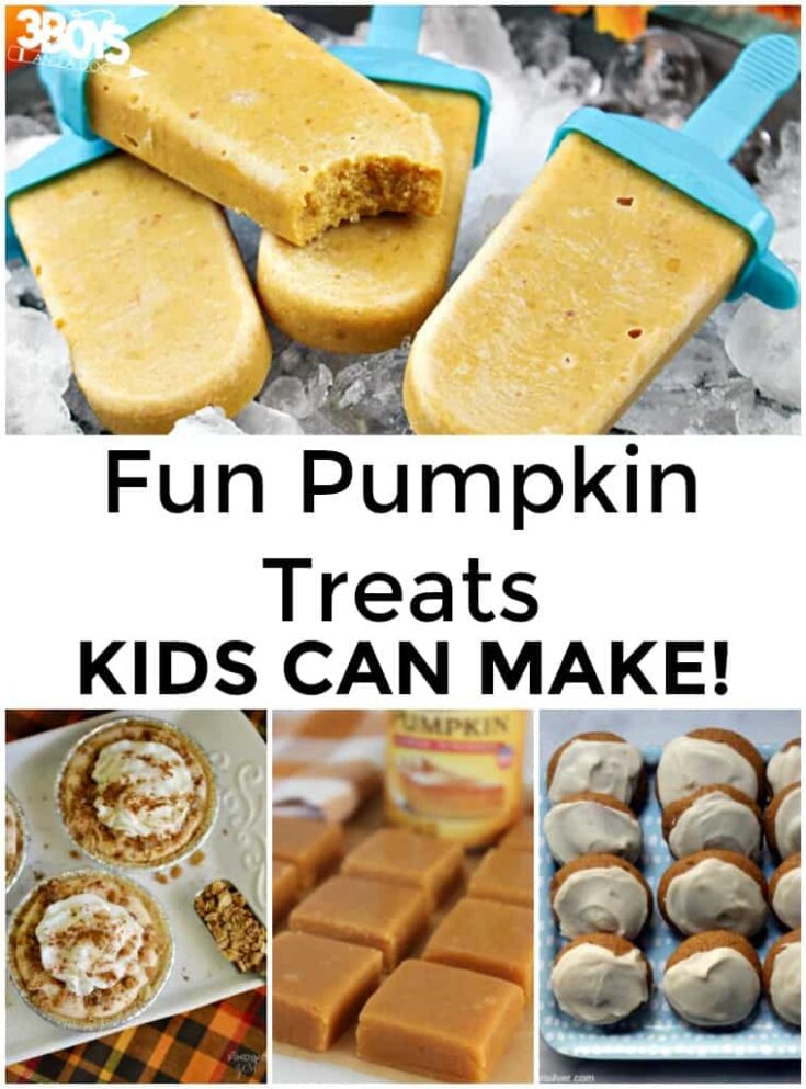 30 Fun Pumpkin Treats Kids Can Make - 3 Boys and a Dog
