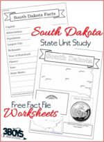 South Dakota State Fact File Worksheets