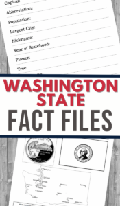 Washington State Fact File Worksheets