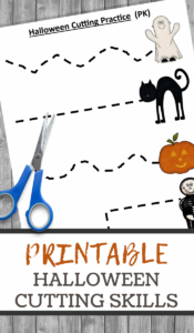 Halloween Cutting Practice for Kids