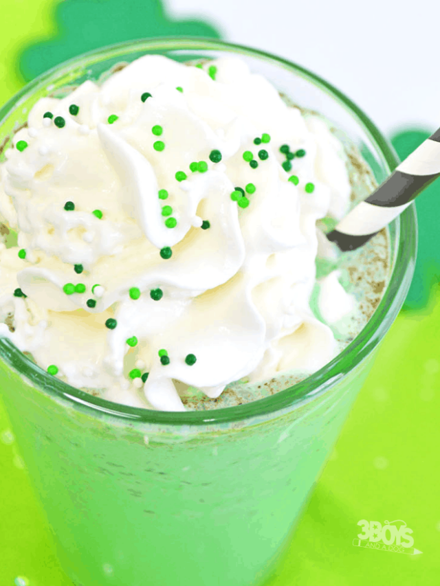 Shamrock Shake Recipe - 3 Boys and a Dog
