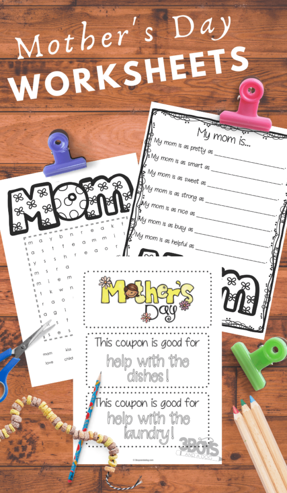 Mother's Day Homeschooling Printables