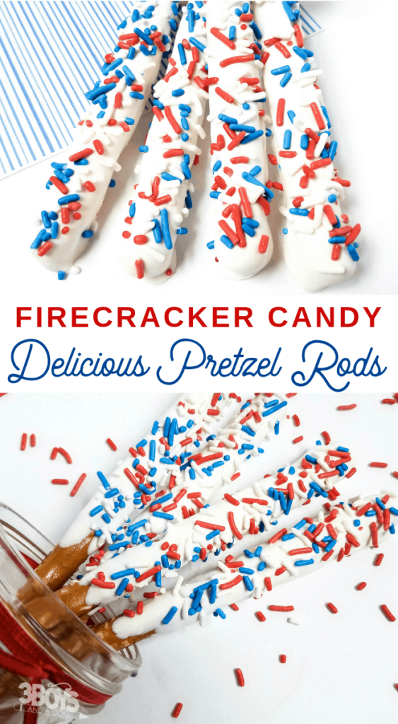 Create your own fireworks with these Firecracker Pretzel Rods!