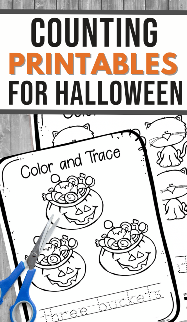 Halloween Number Worksheets for Preschoolers