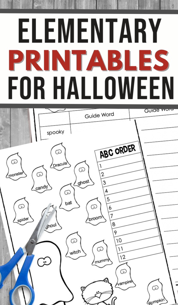 Halloween Worksheets for Upper Elementary