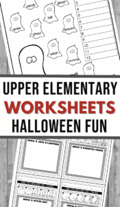 Halloween Worksheets for Upper Elementary