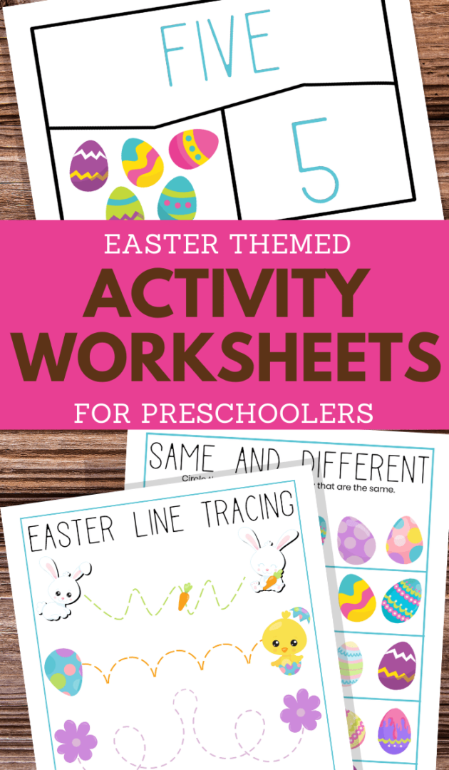 Easter Printable Activities Pack for Preschoolers
