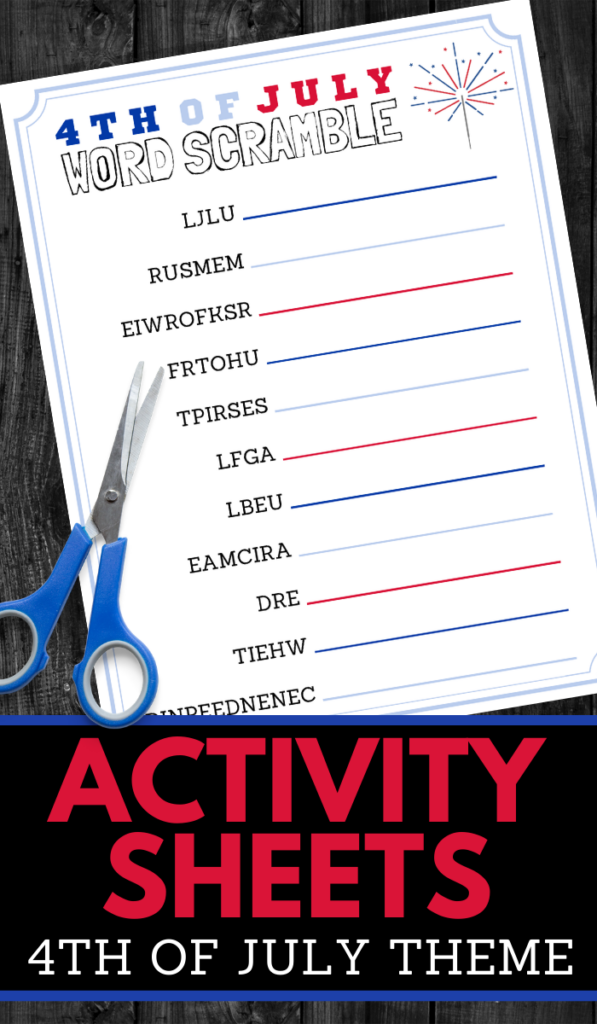 Fourth of July Activity Pack | Patriotic and Festive