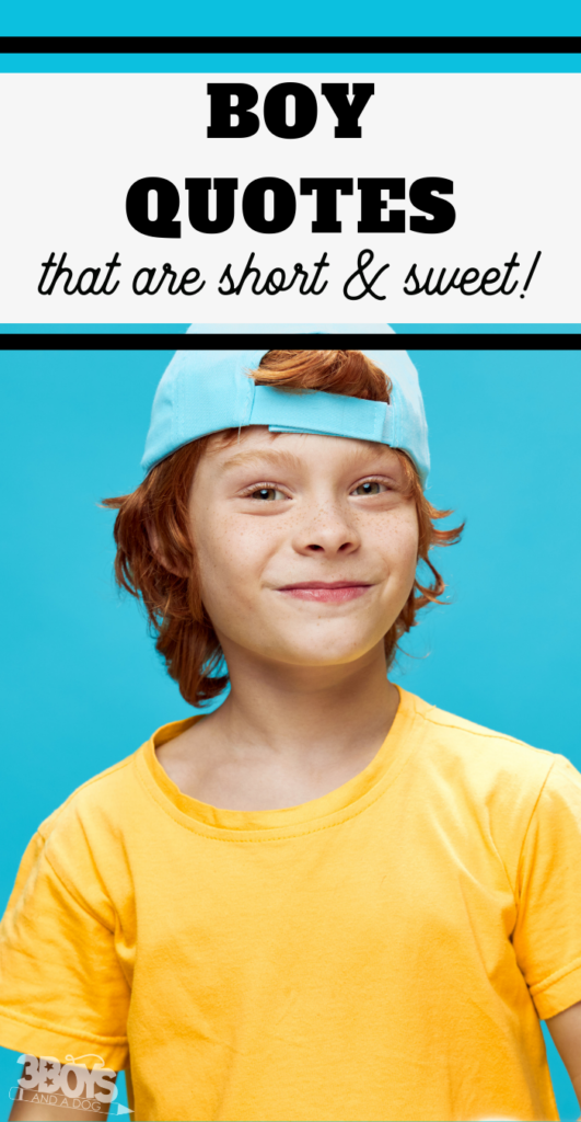 Simple and Cute Quotes About Boys