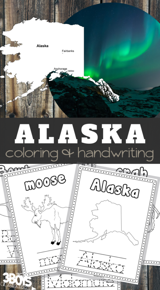 Creative Alaska Coloring and Writing Book