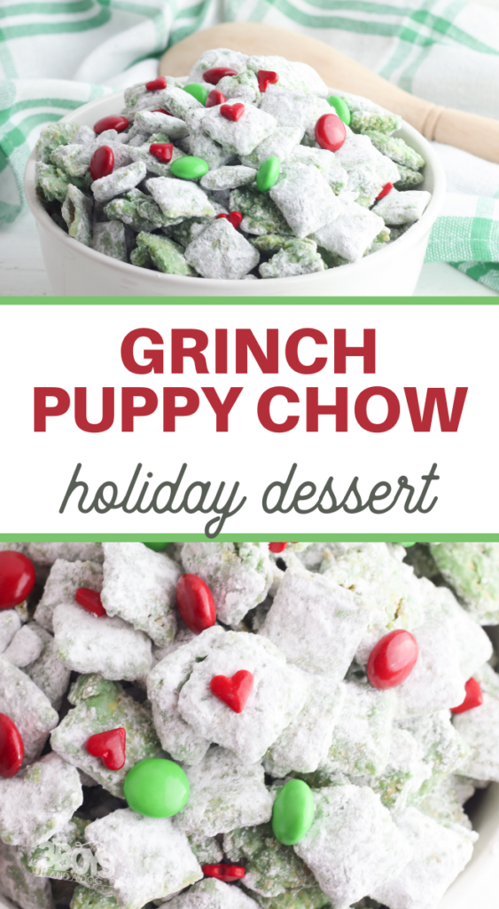 Tasty Grinch Puppy Chow Recipe