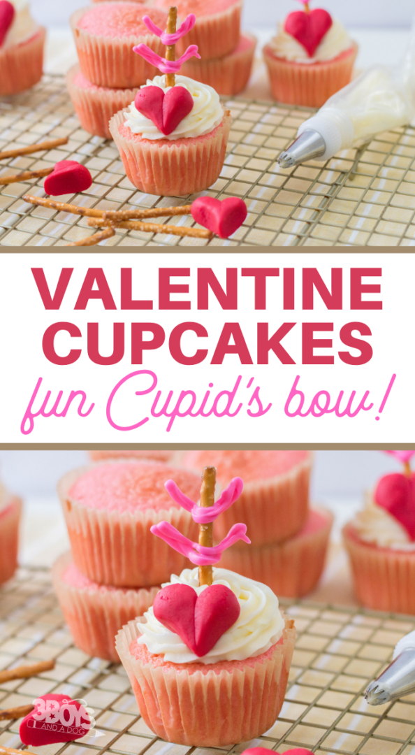 Romantic and Quick Cupid’s Bow Valentine Cupcakes Recipe
