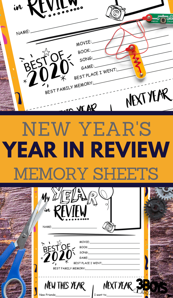 Fun End of Year Review Sheets for Kids