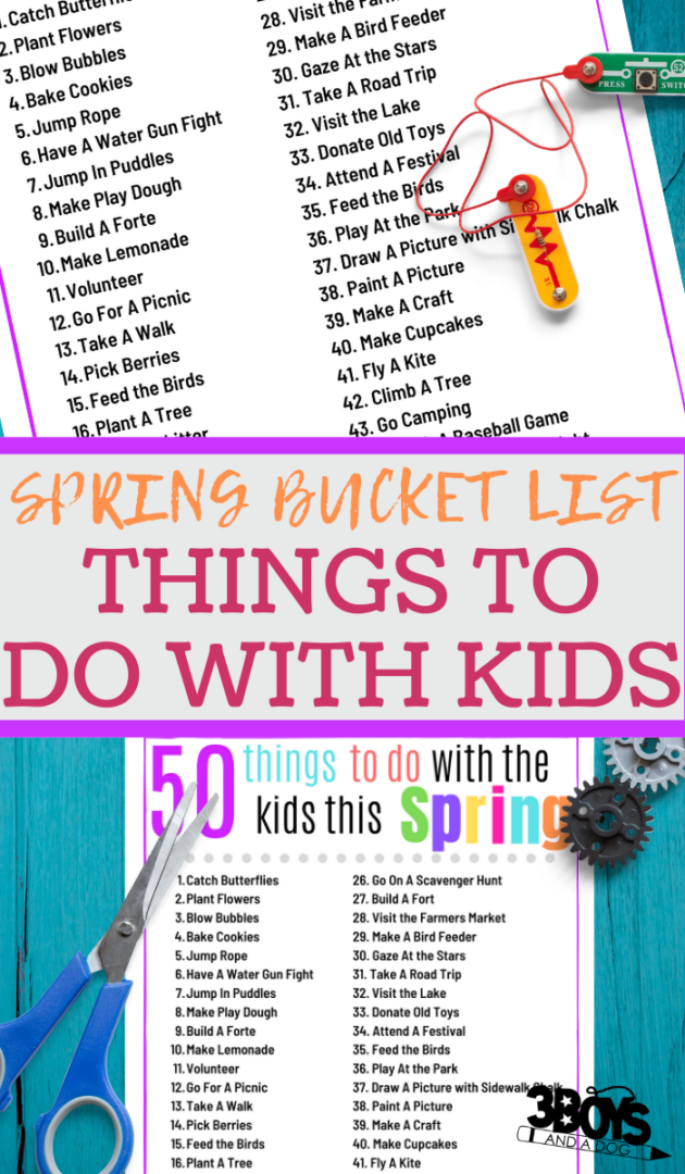 50 Things to do with Kids this Spring
