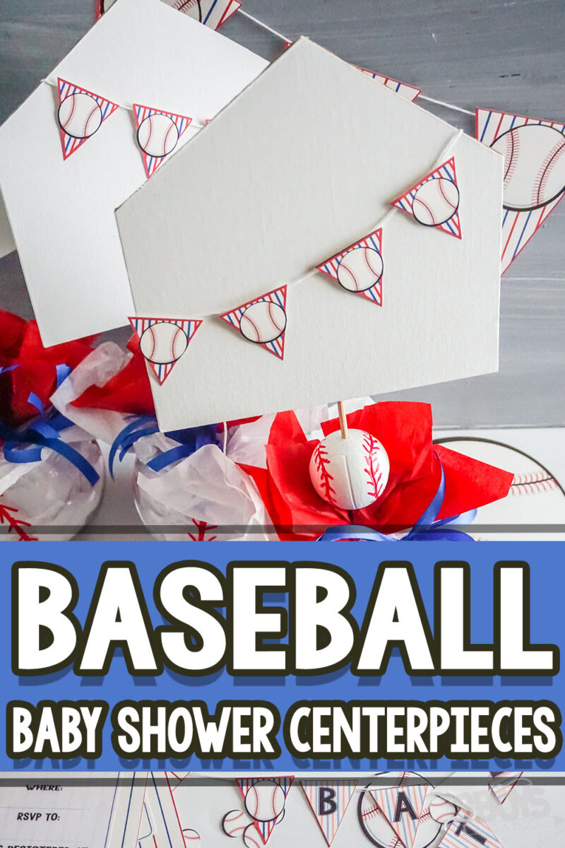 Baseball Themed Baby Shower Centerpieces