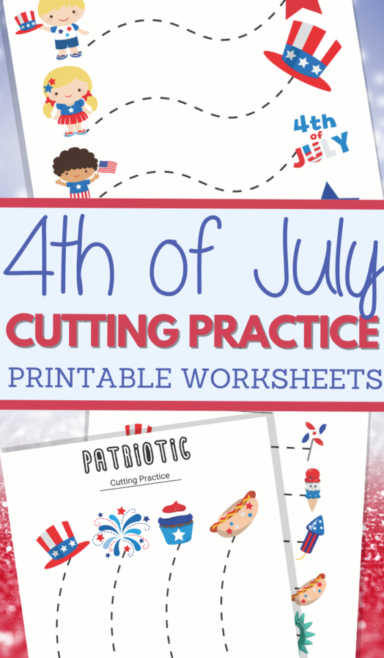 Independence Day Cutting Practice Sheets
