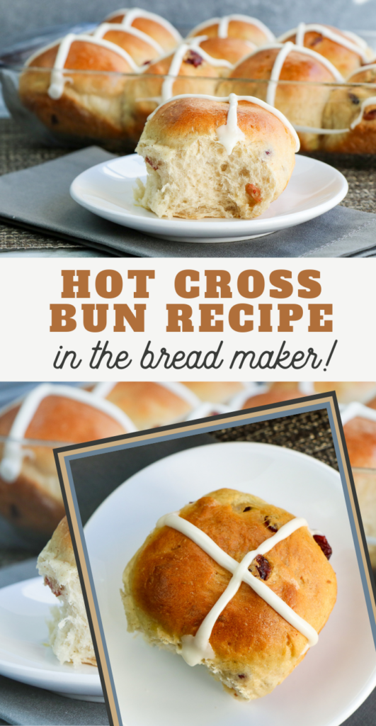 Delicious Bread Machine Cranberry Hot Cross Buns Recipe
