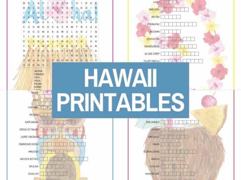 Printable Summer Travel Activities for Kids